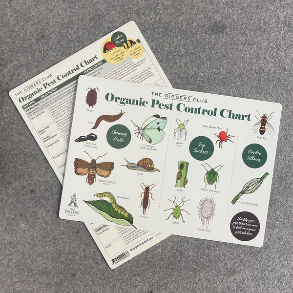 Diggers Organic Pest Control Chart - The Diggers Club