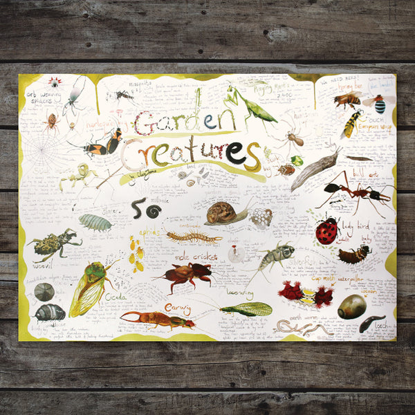 Garden Creatures Poster - The Diggers Club